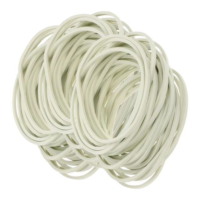 1 PACK WHITE Rubber Bands: Office Document Organizer - 500g Elastic ...
