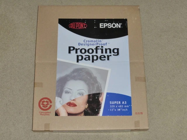 EPSON DUPONT CHROMALIN DesignerProof 13x19 Matte Proofing Paper 100 ...