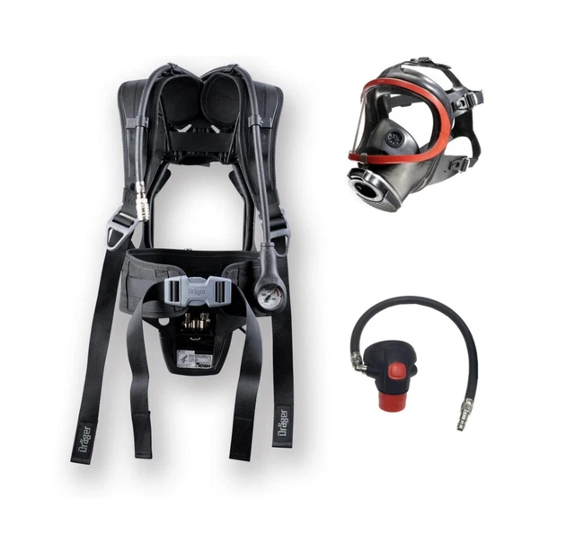 DRAGER PSS 3000 Scba Breathing Apparatus + Ldv Pss-A + Panaroma Nova P ...