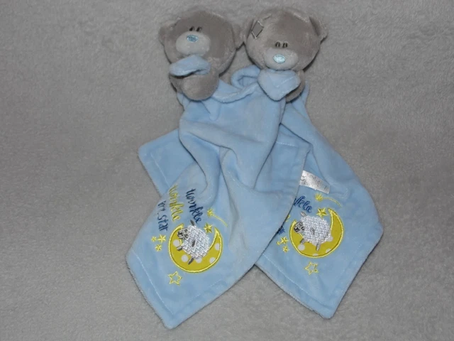 TATTY TEDDY COMFORTER TWO blue Twinkle Little Star soft toy £14.95 ...