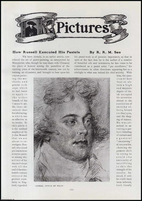 HOW JOHN RUSSELL Executed His Pastels, Pastel-Painting. An Original ...