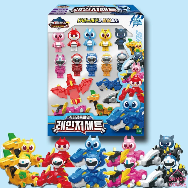 MINIFORCE SUPER DINO POWER SET RANGER 2 Mini Figura Robot-Bolt Max Leo ...