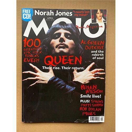 QUEEN MOJO #125 Magazine April 2004 Freddie Mercury Cover With More ...