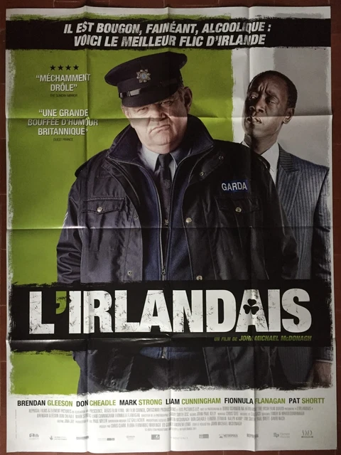 POSTER L'IRLANDE THE Guard BRENDAN GLEESON Don Cheadle 120x160cm EUR 10 ...