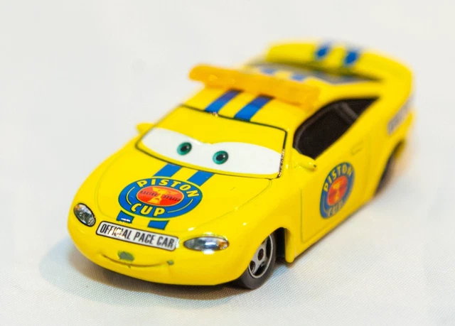 DISNEY PIXAR'S CARS Die Cast Piston Cup Pace Car Yellow 1:55 Scale £7. ...