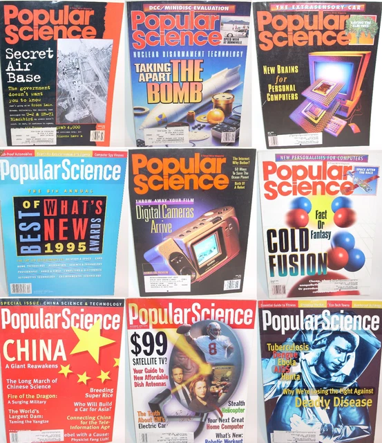 POPULAR SCIENCE MAGAZINE [MULTI-LISTING] PopSci Technology 1993-1997 ...