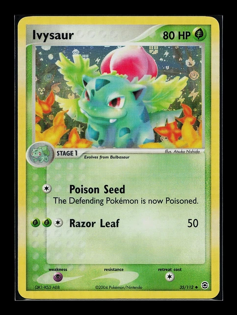 POKEMON CARD - Ivysaur EX FireRed & LeafGreen 35/112 Reverse HOLO EUR ...