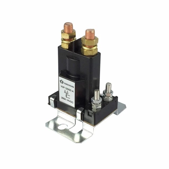 WATERPROOF 12V 24V 48V 200A Relay DC Contactor with Switch Copper ...