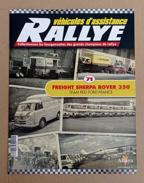FASCICULE FREIGHT ROVER SHERPA 350 Assistance RALLYE BOOKLET FASCICULO ...