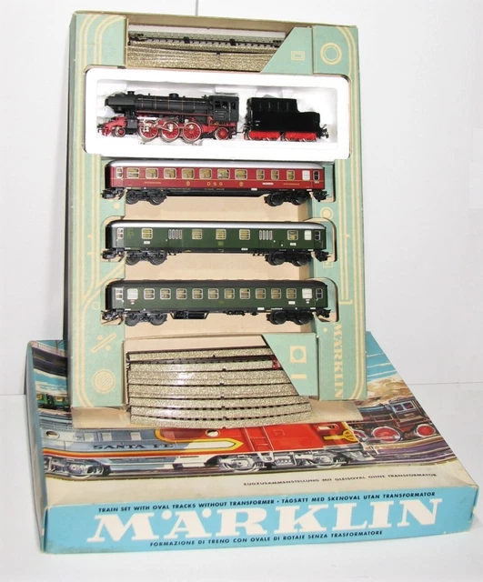 MÄRKLIN H0 3205 Train Steam Locomotive Br 23 With 3 Passenger Car ...
