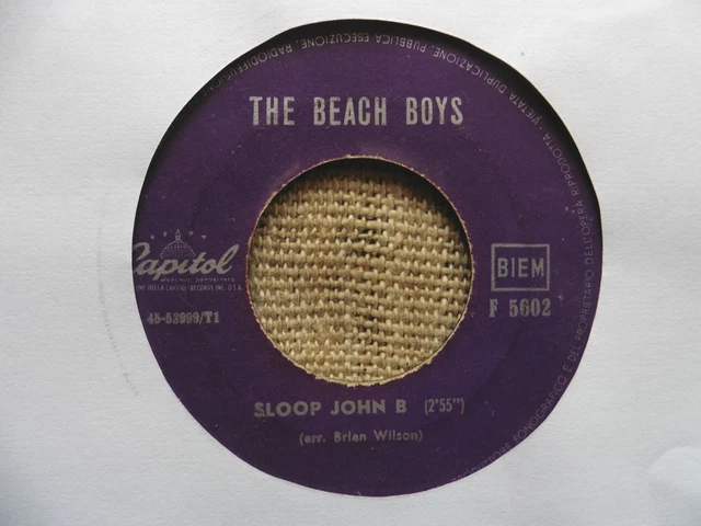 THE BEACH BOYS - Sloop John B - Capitol Records - 5602 - 1966 Surf Rock 45 tours EUR 9,92 ...