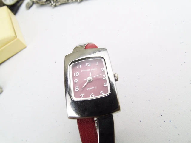 VINTAGE CHRISTIAN DELON Quartz Ladies Wristwatch Watch £4.99 - PicClick UK