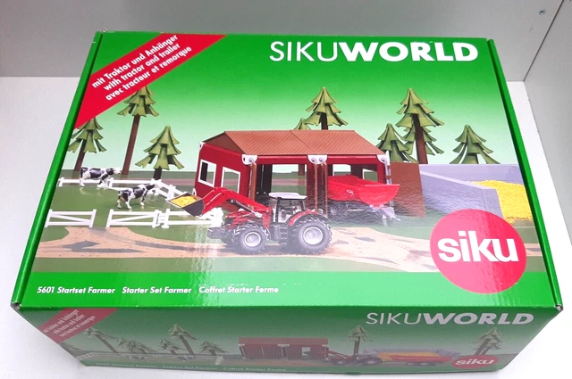 NEU + OVP: 5601 Siku World Startset Farmer mit Traktor und Anhänger ...
