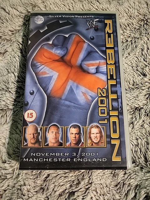 WWE REBELLION 2001 Vhs Wrestling Video Tape Vintage Wwf £4.99 - PicClick UK