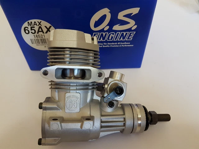 O.S. MAX 65AX Nitro Aircraft Engine #16521 ABL w/E-4010A Silencer NIB ...