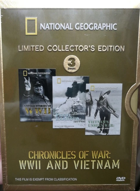 A1 NATIONAL GEOGRAPHIC WW2 Pearl Harbor Vietnam War Documentary (DVD, 3 ...