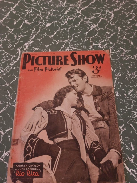 RARE PICTURE SHOW Magazine 1st AUGUST 1942 Kathryn Grayson in Rio Rita ...