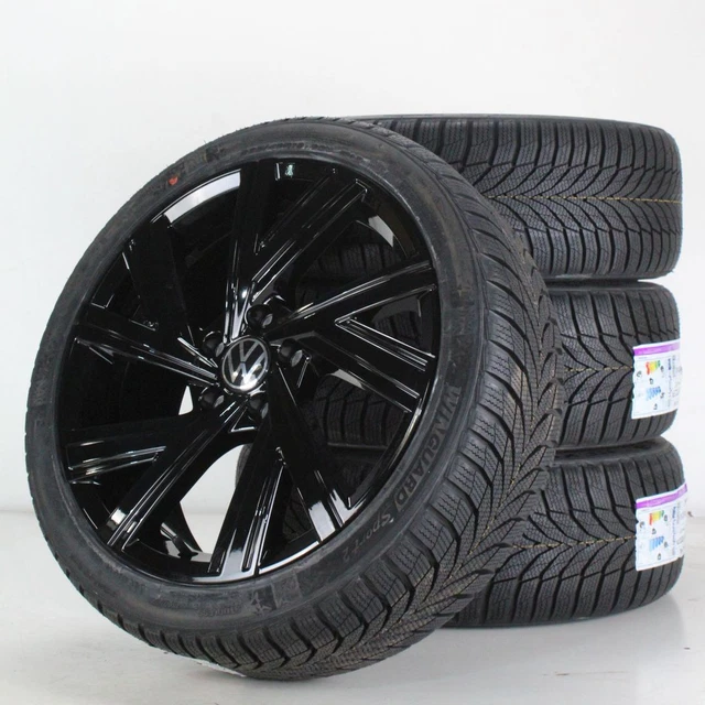 VW GOLF 8 & R-Line Gti GTD Roues D'Hiver 18 Pouces Bergamo Noir de ...