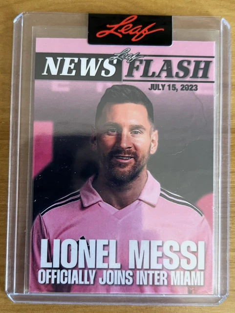 2023 LEAF NEWS Flash Lionel Messi Inter Miami 1 of 1309 £16.24 ...
