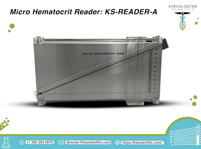 MICRO HEMATOCRIT READER KS-READER-A for Centrifuges $72.80 - PicClick