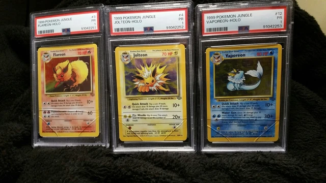 POKEMON EEVEELUTIONS SEQUENTIAL Set Flareon Jolteon Vaporeon PSA 1 ...