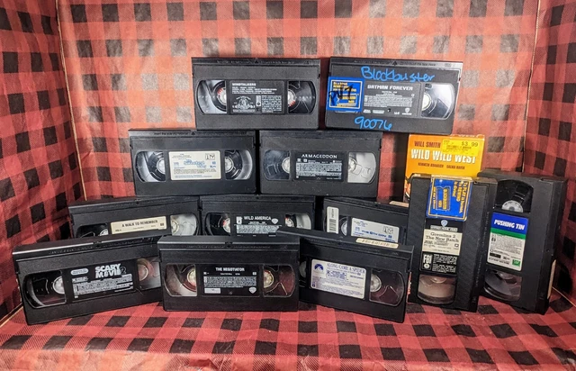 13 VHS LOT ~ Blockbuster & Hollywood Video Rental Tapes ONLY - No Cases ...