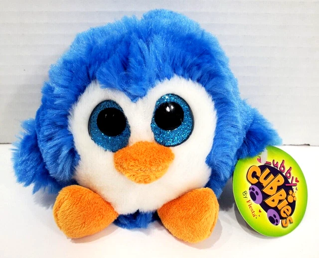 FIESTA LUBBY CUBBIES BLUE PENGUIN Plush Stuffed Animal Pellets 2016 ...