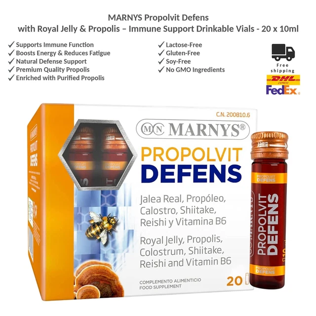 MARNYS PROPOLVIT DEFENS with Royal Jelly & Propolis - Immune Support ...