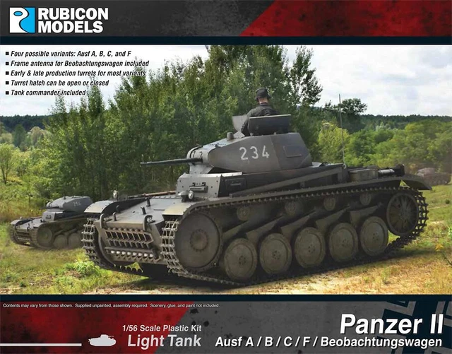 RUBICON MODELS 1/56 (28mm) Panzer II Ausf A-B-C-F - 280112 £26.59 ...