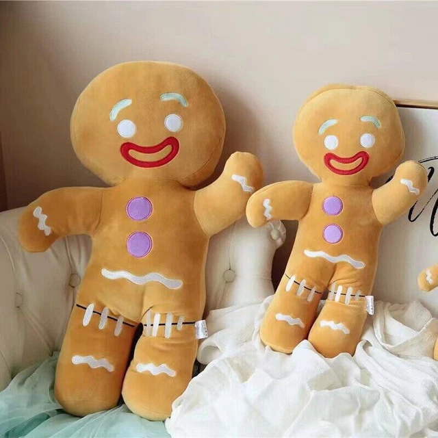 25CM CUTE GINGERBREAD Man Plush Toy Cartoon Biscuits Stuffed Doll ...