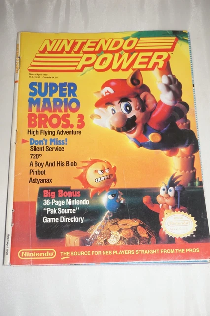 MARCH/APRIL 1990 SUPER Mario Bros 3 Nintendo Power Magazine #2 Map Tips ...