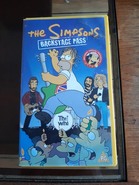 THE SIMPSONS BACKSTAGE Pass (Animated) (VHS, 2002) £2.00 - PicClick UK