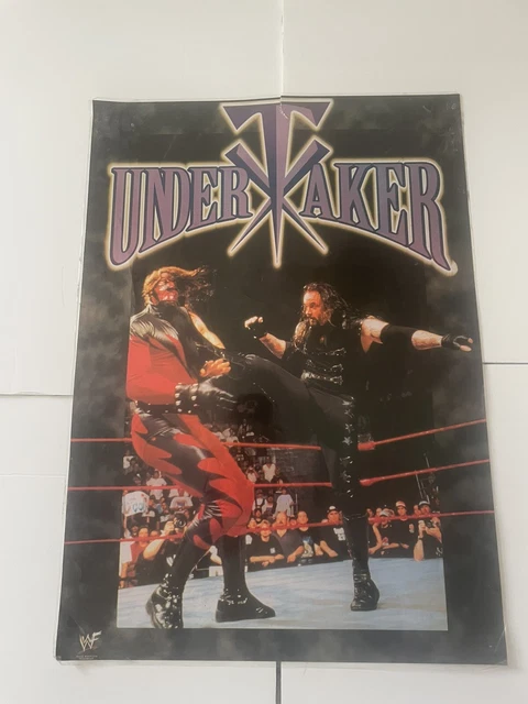 WWE VINTAGE THE Undertaker Poster 1998 Rare Wrestling Poster £19.99 ...