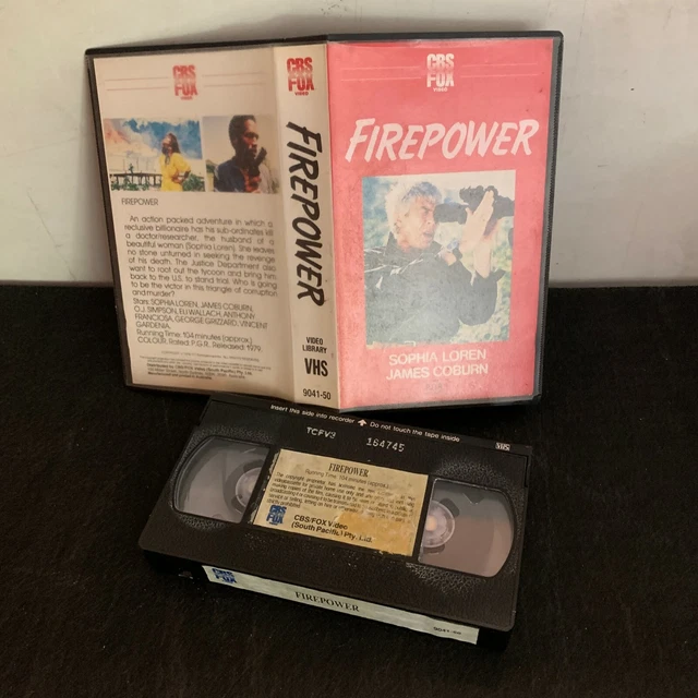 FIREPOWER RARE EX Rental VHS Video CBS FOX Small Case $20.00 - PicClick AU