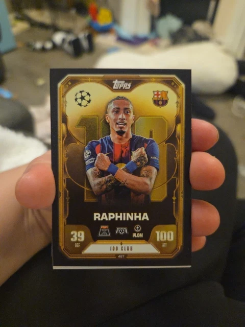 TOPPS MATCH ATTAX 2026 Champions League Raphina 100 Club £3.08 ...