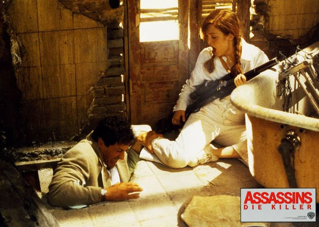 ASSASSINS - DIE Killer ORIGINAL Aushangfoto Syvester Stallone / Antonio ...