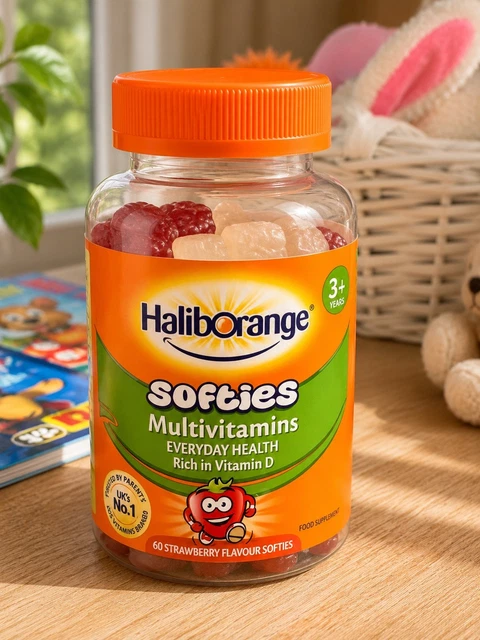 HALIBORANGE KIDS MULTIVITAMINS 30 Strawberry Softies £5.45 - PicClick UK