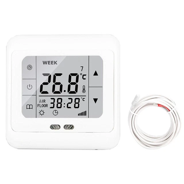 UNDERFLOOR HEATING CONTROLLER with Touchscreen and Dual Temperature ...
