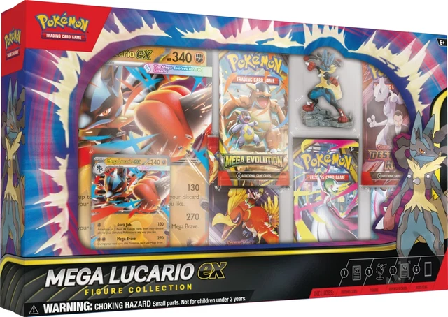2X POKEMON TCG Mega Lucario ex Premium Figure Collection Box Factory ...