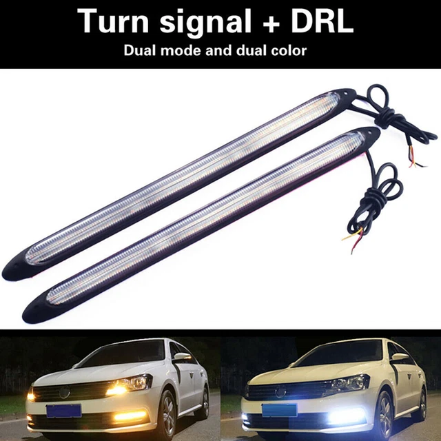 2X DRL LED Phare Strip Light Daytime Running Séquentiel Clignotant Lampe EUR 13,74 - PicClick FR