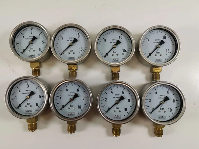 MANOMETER SUKU EN 837-1 6,10, 15 BAR 8Stck. Package £158.17 - PicClick UK