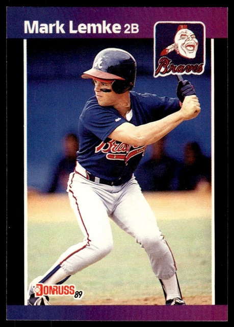 1989 CARTE DE baseball Donruss Mark Lemke recrue Atlanta Braves #523 ...