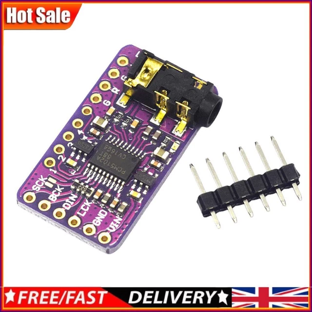 GY-PCM5102 DECODER SOUND Card Board I2S IIS Interface for Arduino ...