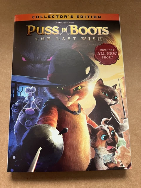 PUSS IN BOOTS THE LAST WISH DVD Collector's Edition New & Sealed FREE ...
