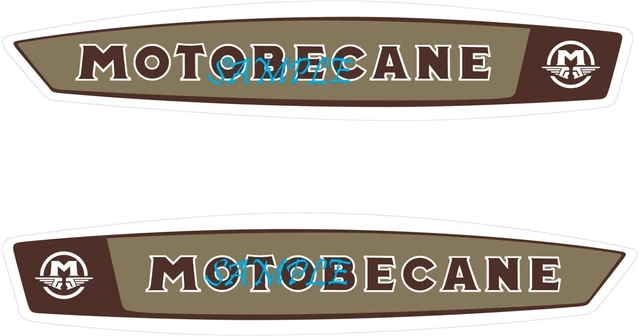 MOBYLETTE MOTOBECANE TANK Side Decals Self Adhesive Vintage Moped 40V ...