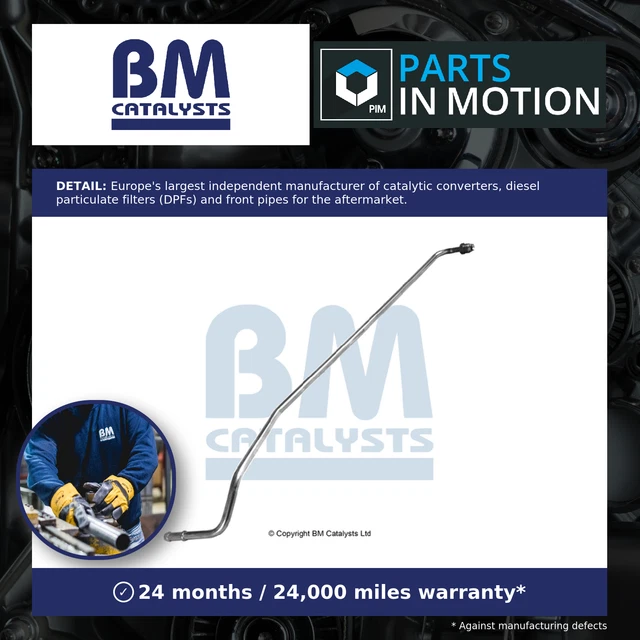 DPF PRESSURE SENSOR Pipe After DPF PP11409B BM Catalysts Hose 1570B145 ...