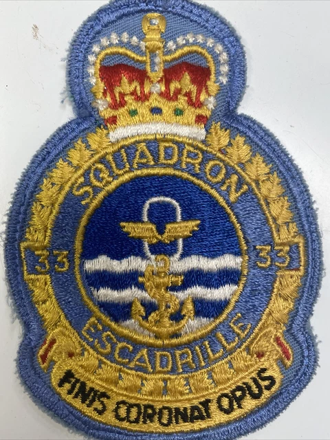 VINTAGE MILITARY PATCH Squadron 33 Escadrille 4x3" B02 $23.99 - PicClick CA