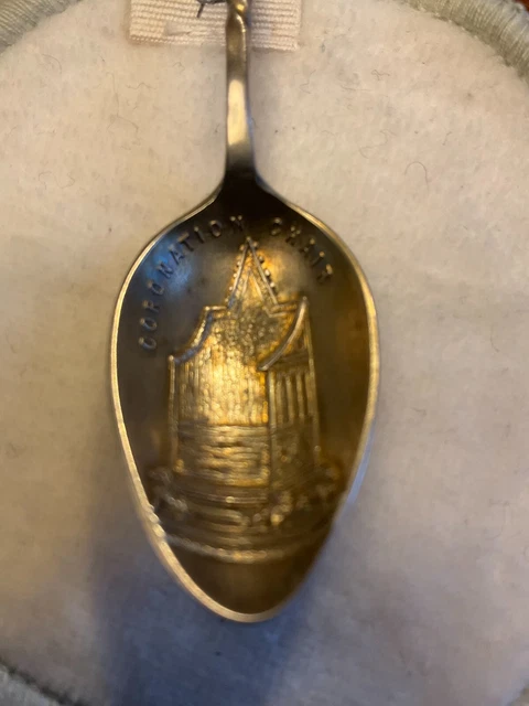 ANTIQUE EDWARDIAN SOLID Silver Royalty Spoon 1901 King Edward VII ...