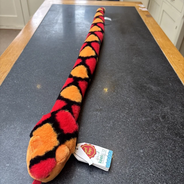 KEEL PLUSH ORANGE python Snake 105 Cm SE1165 £5.45 - PicClick UK