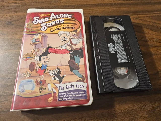 DISNEY SING ALONG Songs VHS Tape Collection Of All Time Favorites Early ...